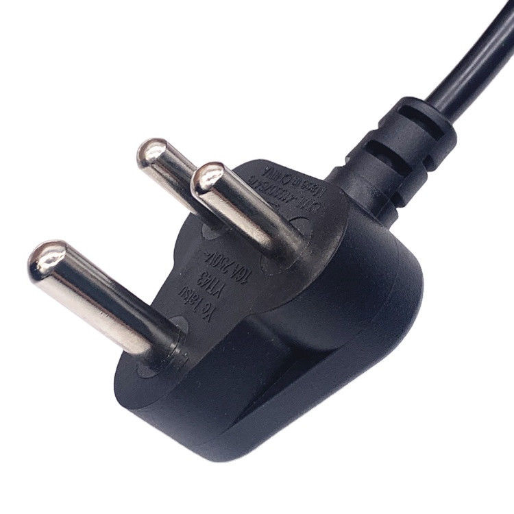 AC India Power Cord 3 Pin Plug 16A 250V Electric Extension IEC C13 BIS ...