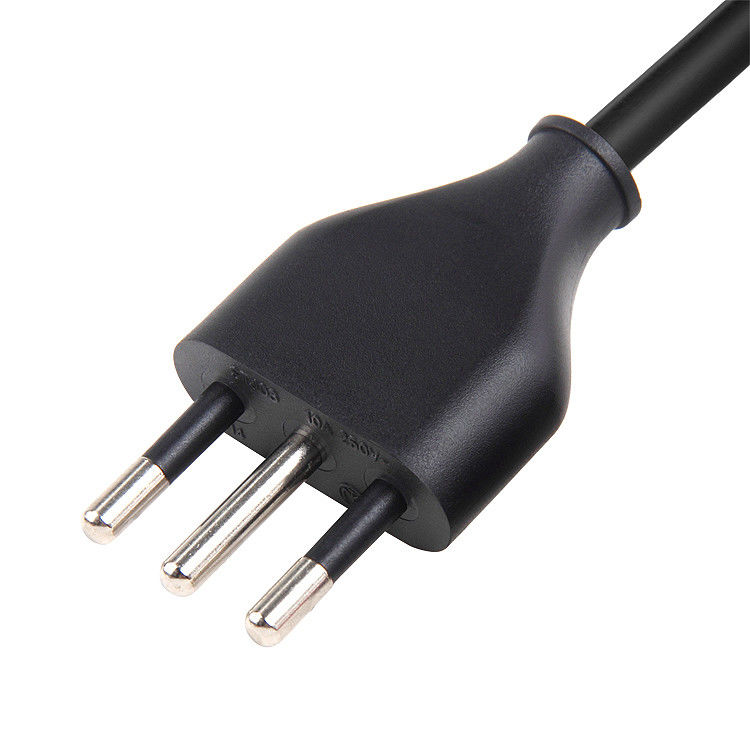 Black Italy Power Cord 3 Pin Plug To IEC 320 C5 Extension Cable For ...