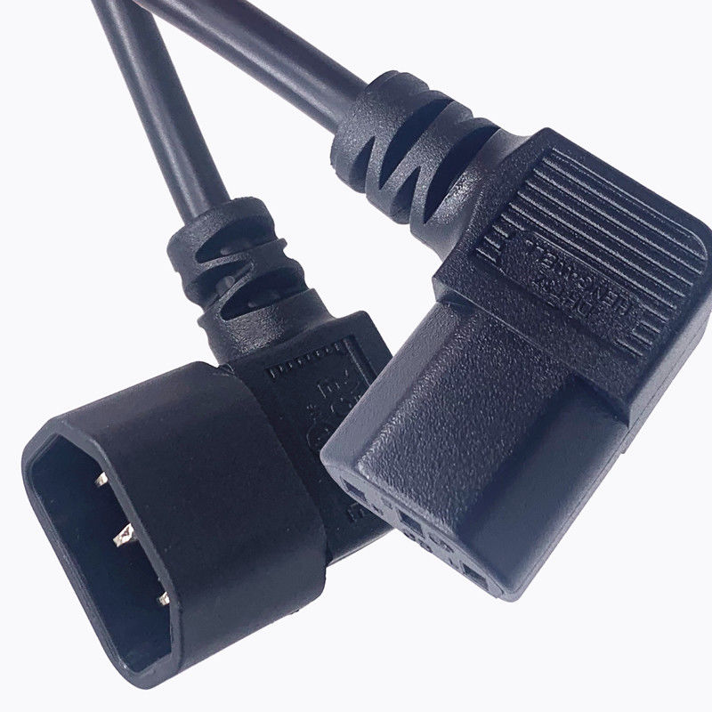 IEC 90 Degrees Power Cord C13 C14 PDU 10A 125V Connector 2m 3m Custom