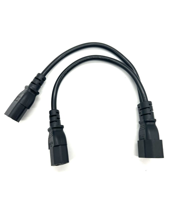IEC C14 To C13*2 Power Adapter Y Cables 220V Extension Cables for electric