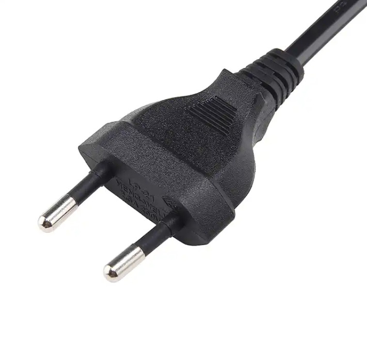 VDE Certificate EU Power Cord Extension Cable 2.5A 250V 2 Pin